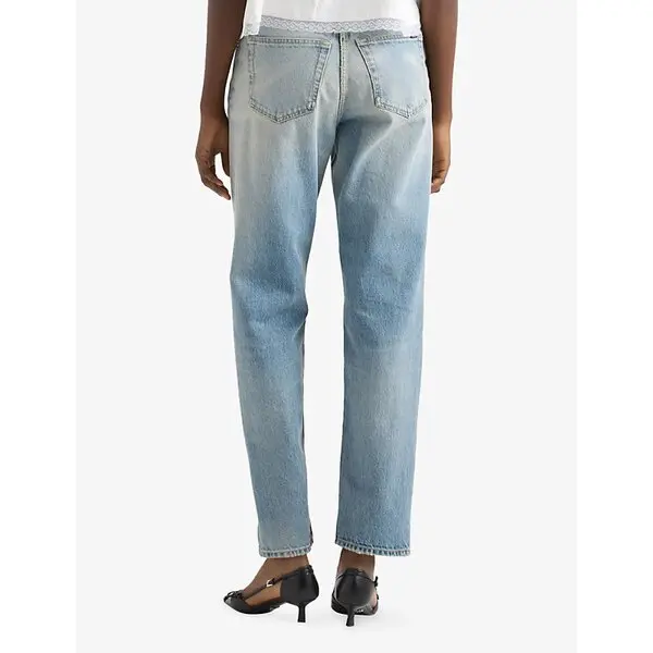 Prada Straight-leg Washed Denim Jeans
