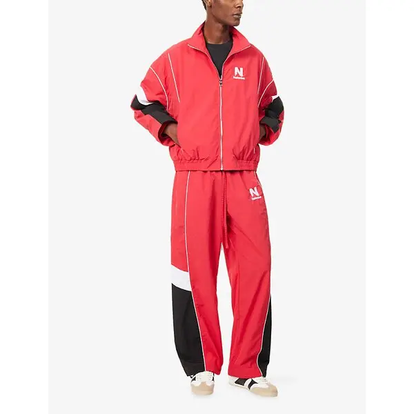 NAHMIAS Colour-block Nylon Jogging Bottoms - Red
