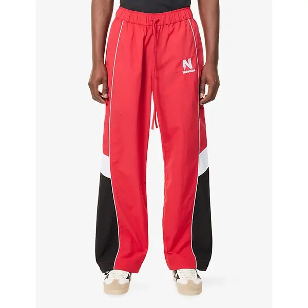 NAHMIAS Colour-block Nylon Jogging Bottoms - Red