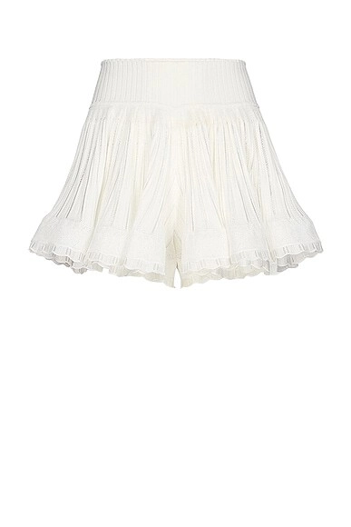 Alaïa Crinoline Shorts - Blanc