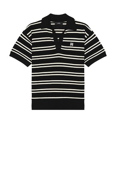 Amiri Ma Stripe Knit Polo