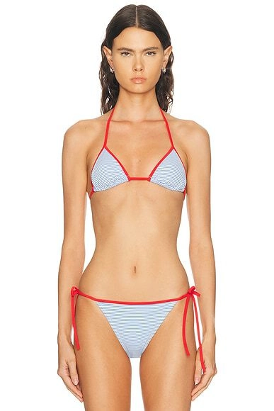Solid & Striped The Iris Bikini Top - Marina Blue