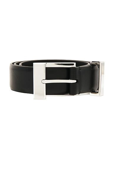 Khaite Manhattan 30mm Belt - Black