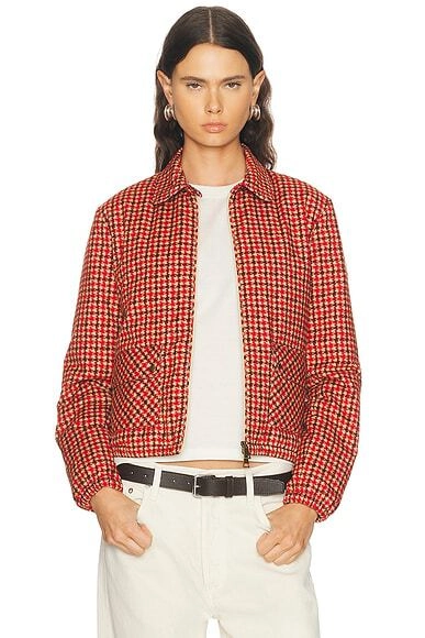 Moncler Lanset Checked Print Jacket - Check Print