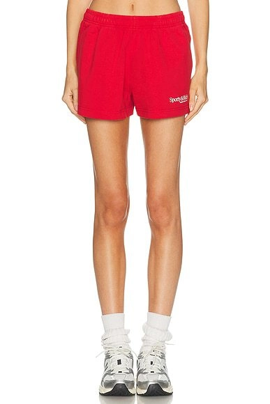 SPORTY & RICH Modern Disco Short - Ruby