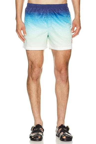 Casablanca Jacquard Swim Shorts - Gradient Monogram