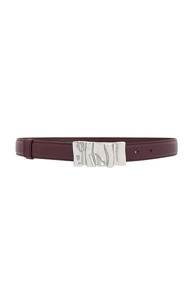 Altuzarra Organic Buckle Belt - Deep Cherry