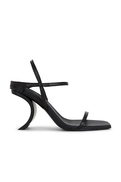 HAELO Sculptural Heel Leather Sandals