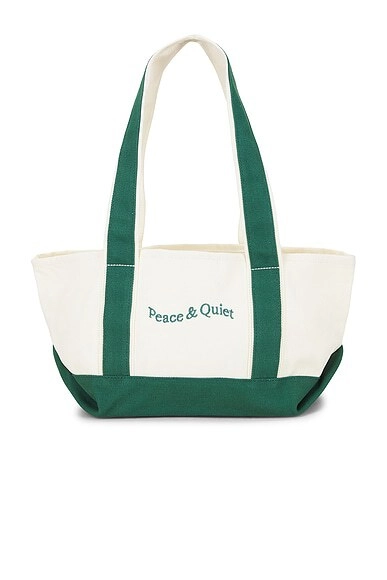 MUSEUM OF PEACE & QUIET Mini Wordmark Small Boat Tote - Forest