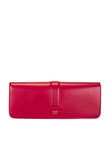 Khaite Blake Clutch With Gold Tone Hardware - Ruby