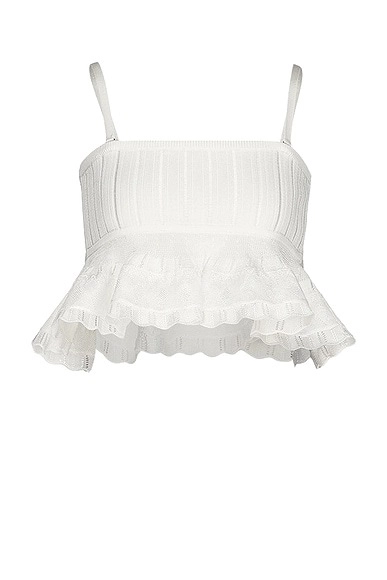 Alaïa Crinoline Top - Blanc