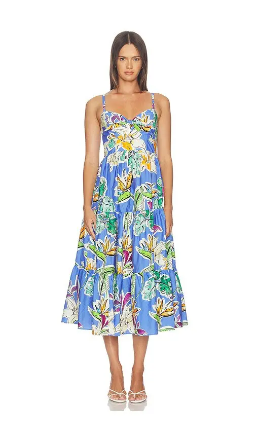 Yumi Kim Marisco Tropical Print Midi Dress - Multi