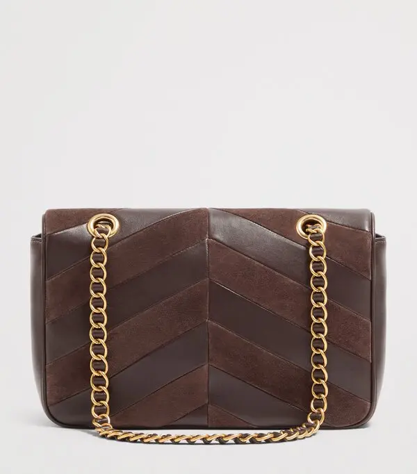 Valentino Garavani Lambskin Chevron Djuna Shoulder Bag