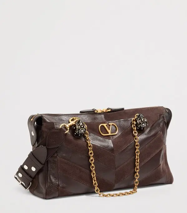 Valentino Garavani Medium Leather Panthea Tote Bag