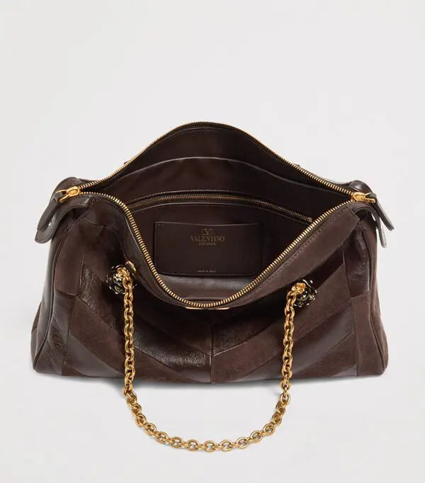 Valentino Garavani Medium Leather Panthea Tote Bag
