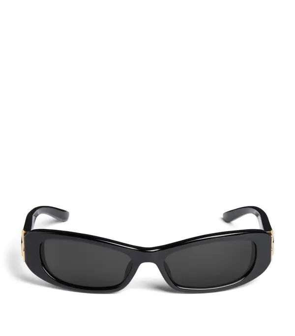 Balenciaga Cosmic Rectangle Sunglasses - Black