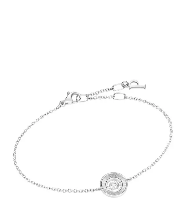 PIAGET White Gold And Diamond Décor Palace Bracelet - Silver