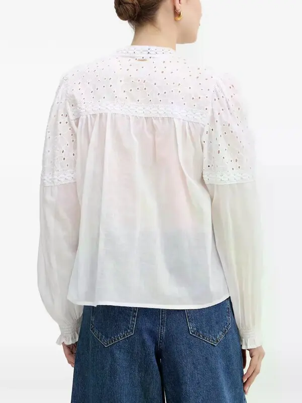 TWINSET Broderie Anglaise Lace-trim Blouse
