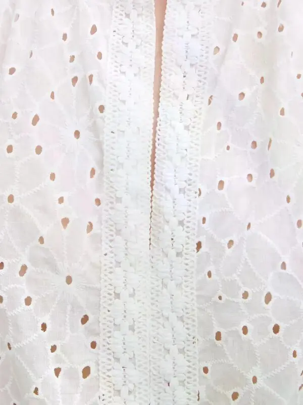 TWINSET Broderie Anglaise Lace-trim Blouse