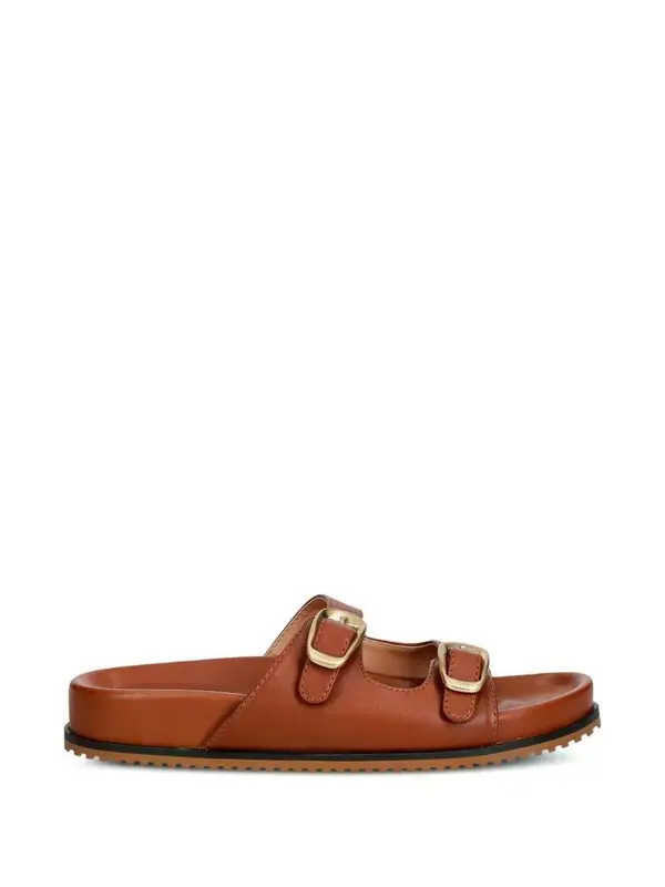 TWINSET Leather Buckle Slides