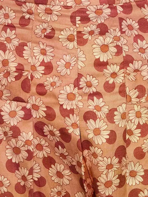 Sandro Floral Polka-dot Skort