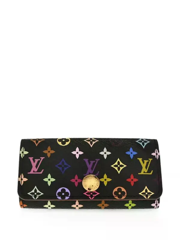 LOUIS VUITTON X Takashi Murakami 2008 Multiclés 4 Monogram Multicolor Key Case - Black