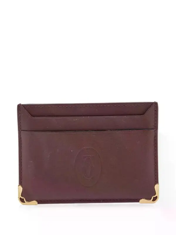 Cartier Must De Leather Card Holder - Brown