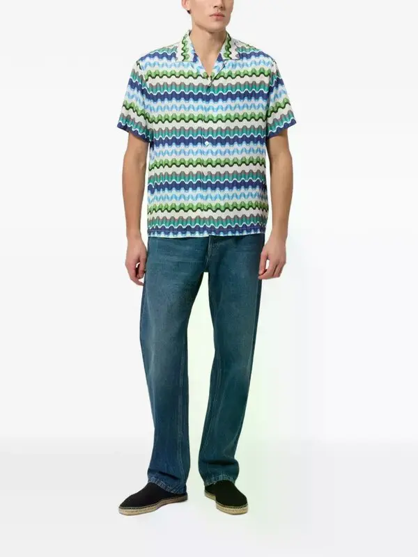 Missoni Zigzag-print Short-sleeve Shirt
