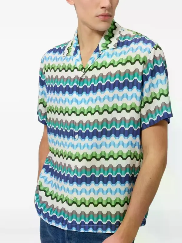 Missoni Zigzag-print Short-sleeve Shirt