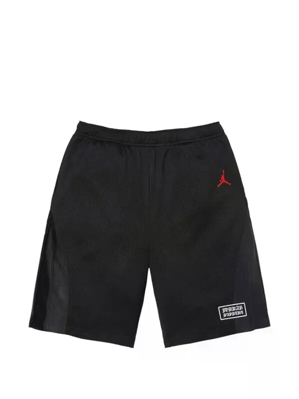 Supreme X Jordan Logo-patch Shorts - Black