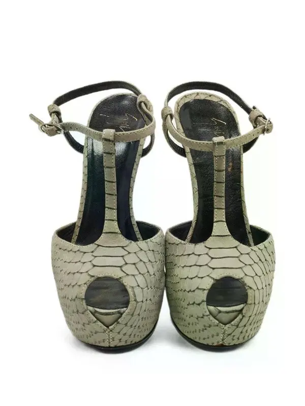 GIUSEPPE ZANOTTI Peep-toe T-bar Sandals