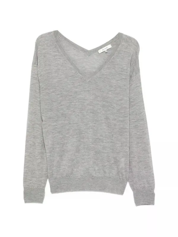 FRAME The Crinkle V-neck Sweater