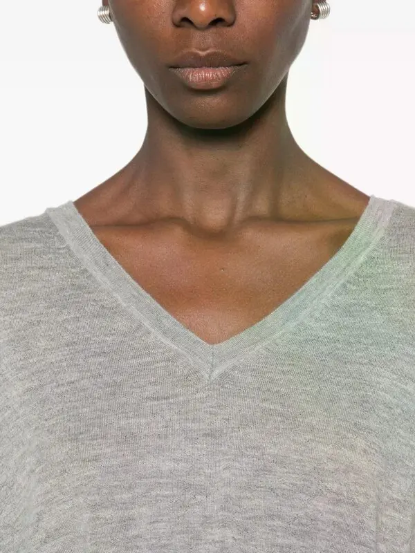 FRAME The Crinkle V-neck Sweater