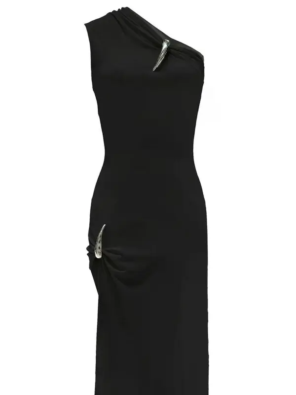 GRACE LING Claw One-shoulder Maxi Dress
