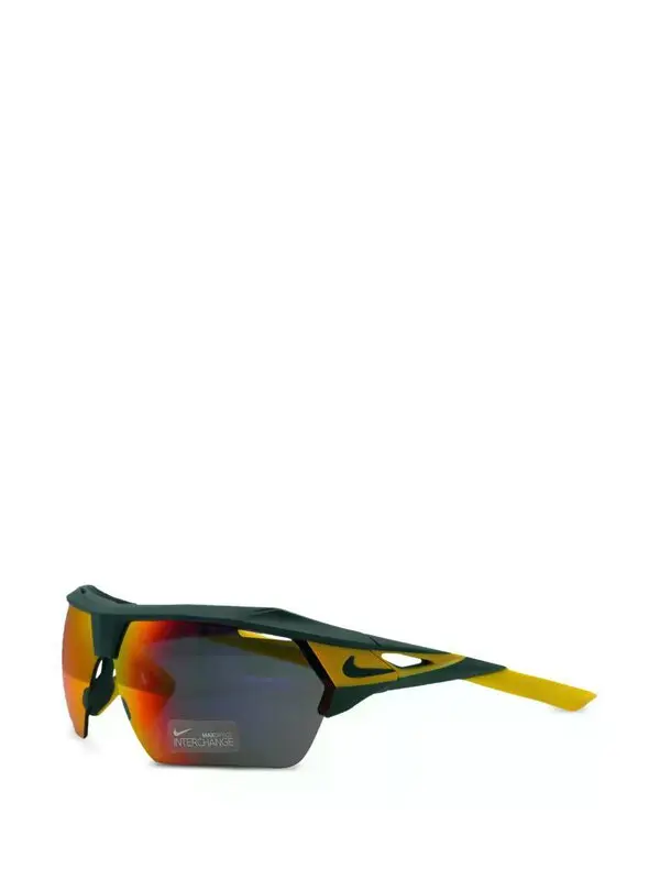 Nike Hyperforce Geometric-frame Sunglasses - Green