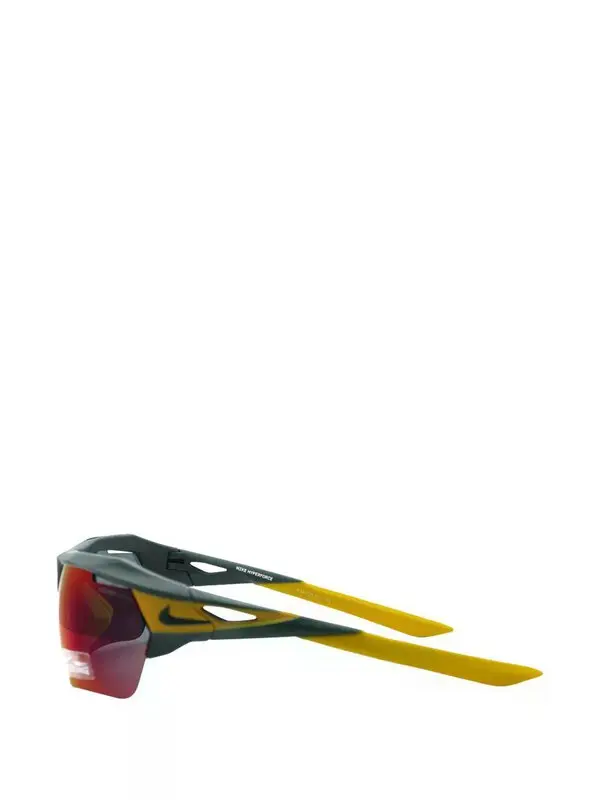 Nike Hyperforce Geometric-frame Sunglasses - Green