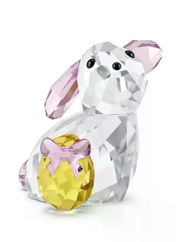SWAROVSKI Idyllia Faceted Rabbit With Egg Home Decor - White
