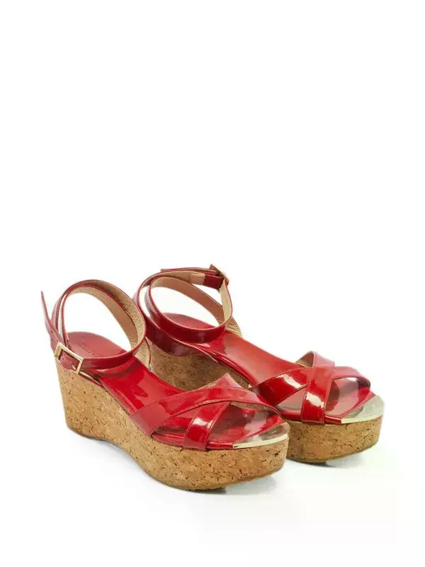 JIMMY CHOO Panther Cork Platform Sandals