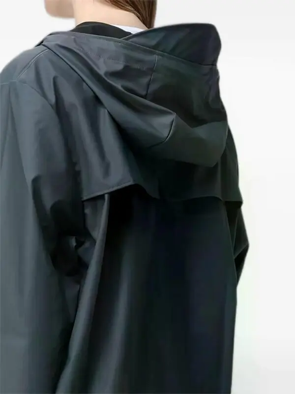 Rains Hooded Press-stud Jacket