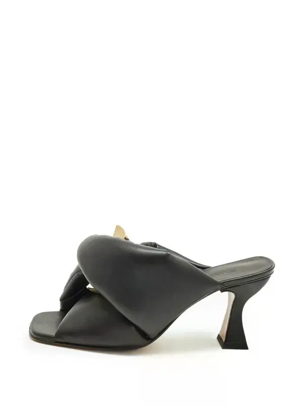 JW Anderson Chain Twist Heeled Sandals - Black