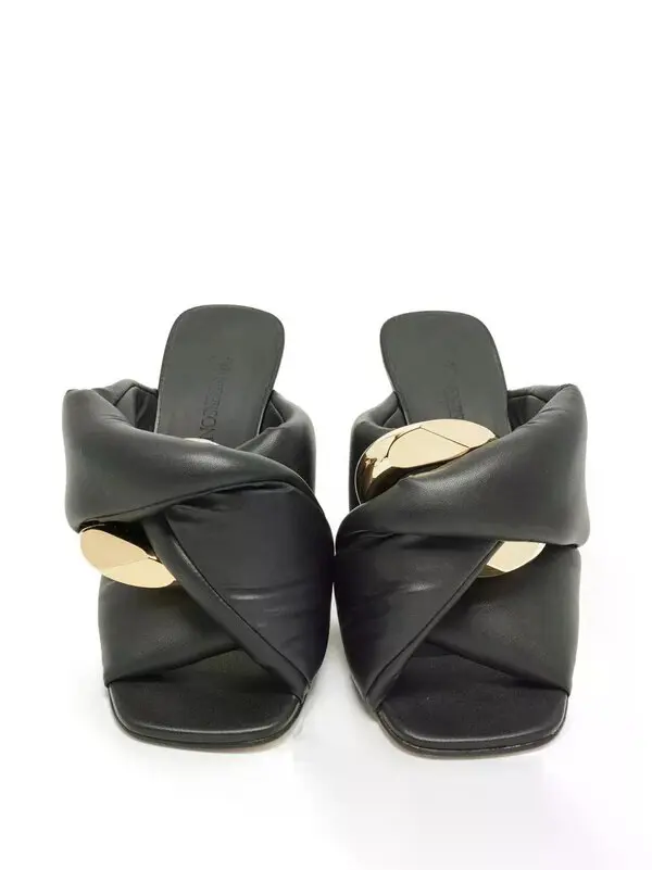 JW Anderson Chain Twist Heeled Sandals - Black