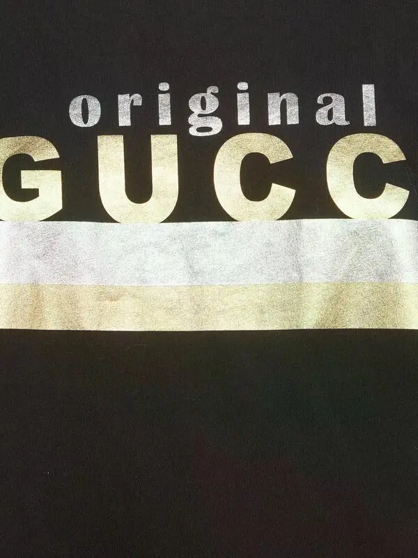 Gucci Logo Print Crew Neck T-shirt