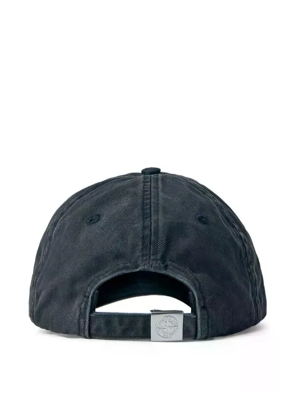 Stone Island Embroidered Logo Baseball Cap - Grey