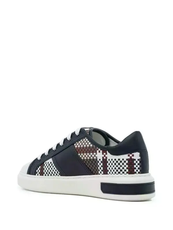 Bally Myller Checked Leather Sneakers