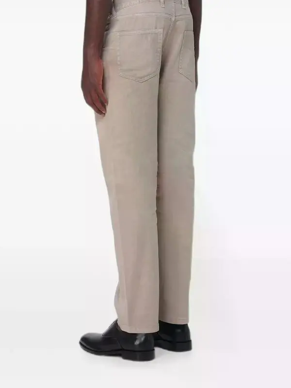 Zegna Five-pocket Straight Leg Trousers - Neutrals