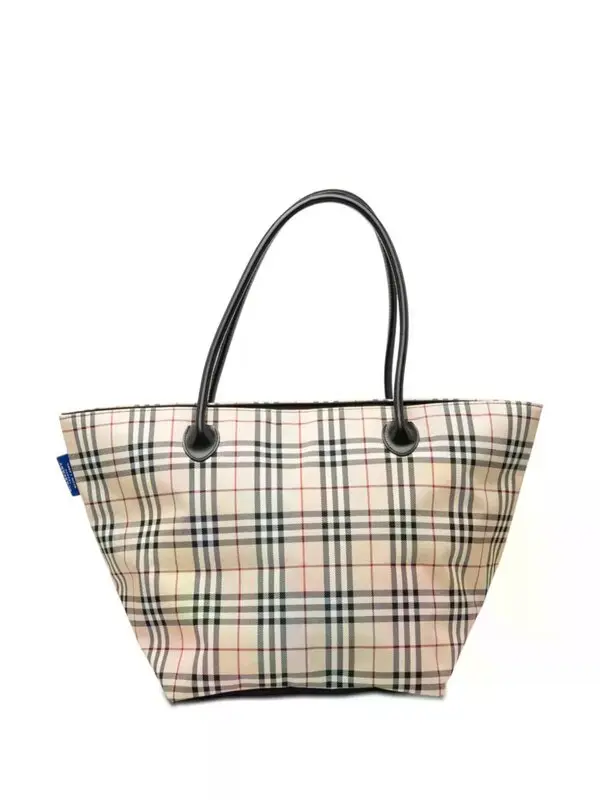 Burberry House Check Canvas Tote Bag
