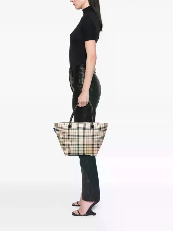 Burberry House Check Canvas Tote Bag