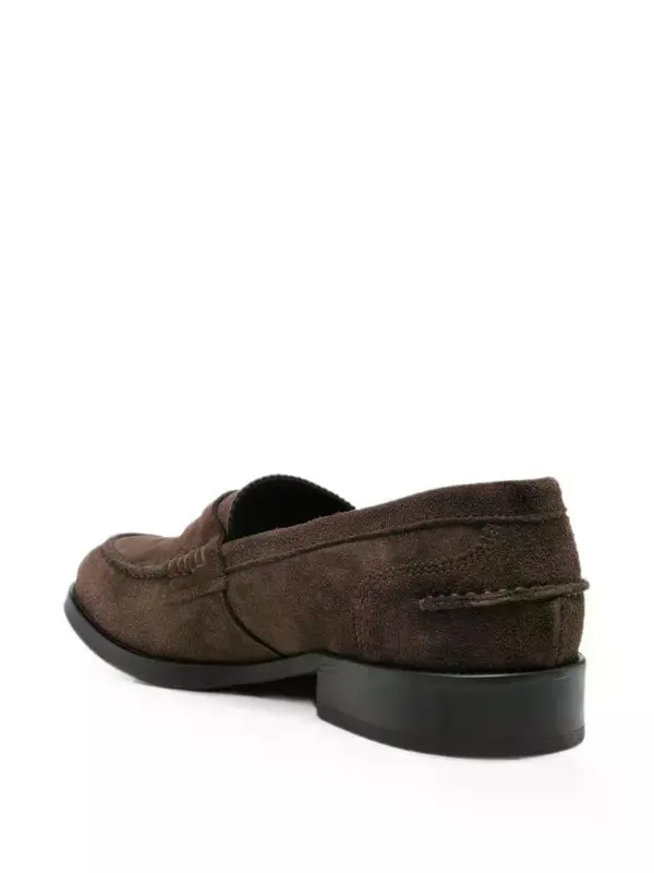 VELA SHOP Suede Penny-slot Loafers