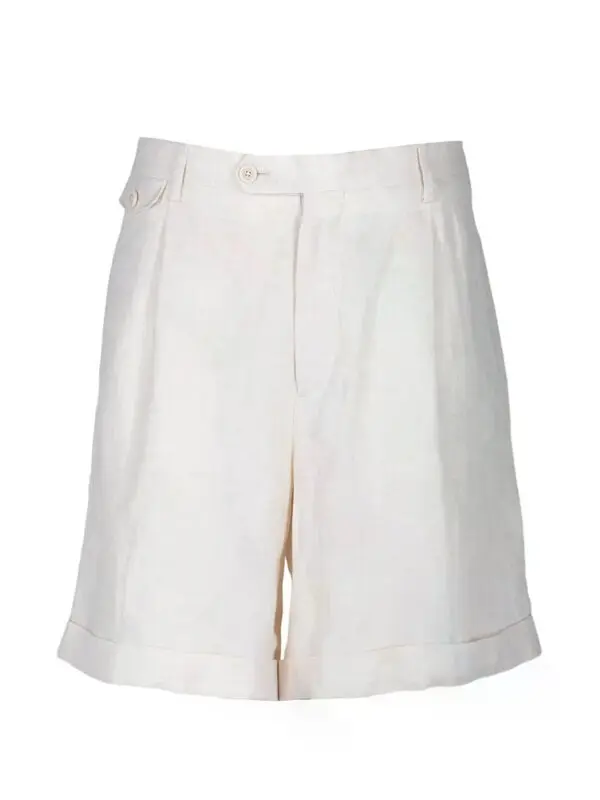 LARDINI Belt-loop Tailored Shorts - Neutrals