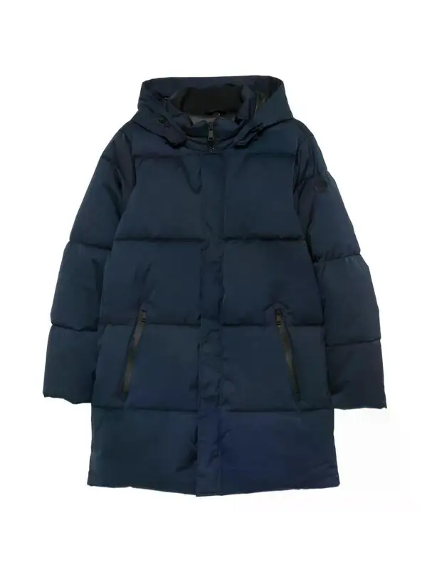 SERGIO MORETTI FIRENZE Logo-patch Padded Jacket - Blue
